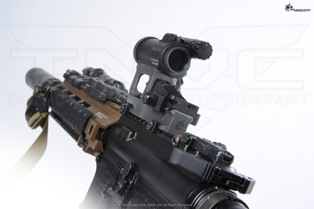 C&C tac airsoft 20mmレール用KACタイプT1/T2用2.33"ハイライズマウント 舶来アーモリー